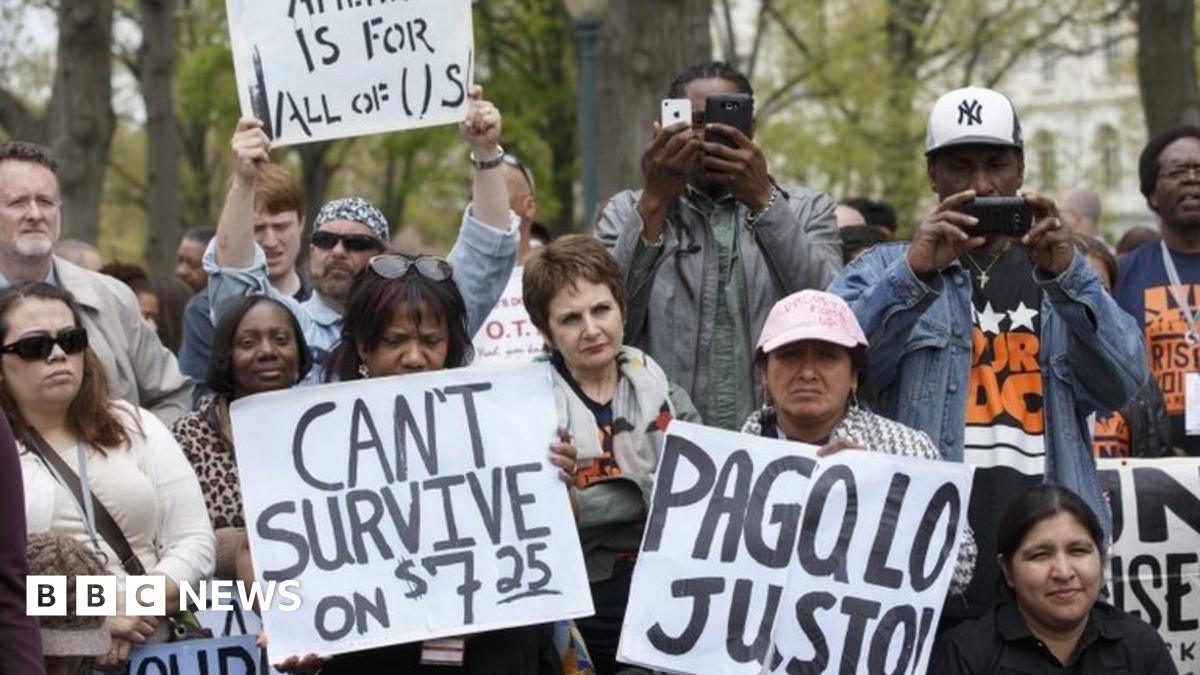 Senate Republicans block US minimum wage rise - BBC News