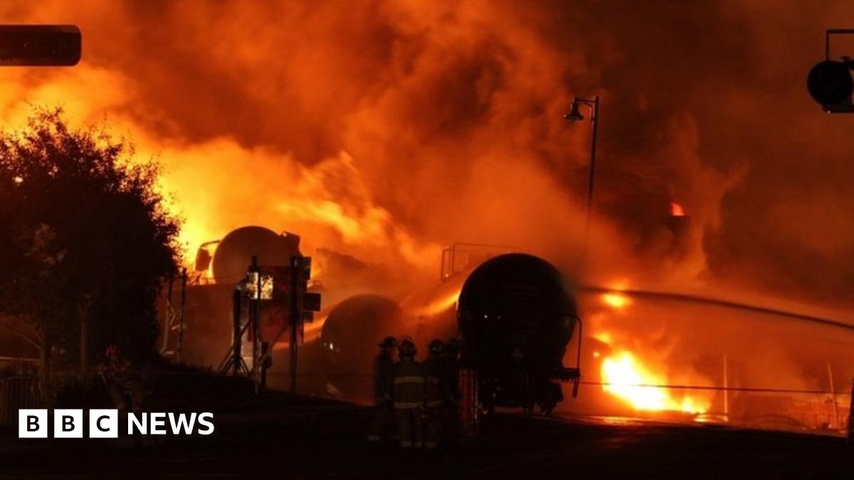 Lac-Megantic train explosion: Three charged in Quebec - BBC News