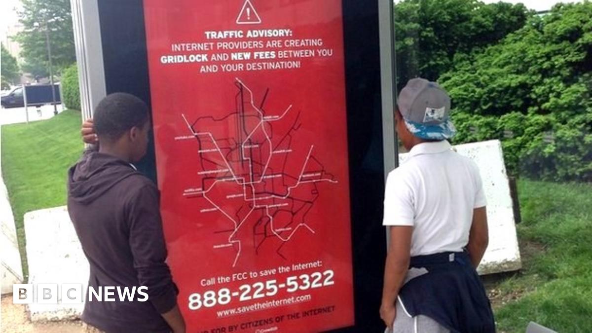 Net neutrality ads appear in Washington ahead of FCC vote - BBC News