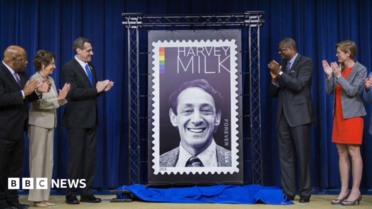 Gay rights activist Harvey Milk honoured on US stamp - BBC News