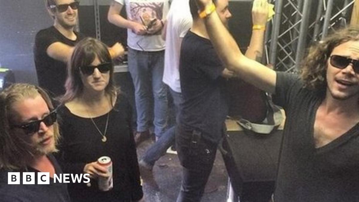 Macaulay Culkin's band booed off stage twice in a week - BBC News