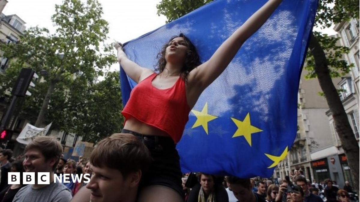 French students in anti-National Front rallies - BBC News