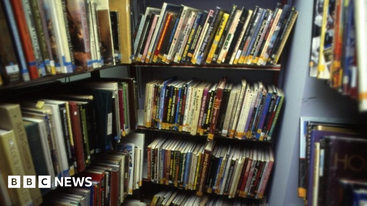 Rhydyfelin Library closure prompts final day protest - BBC News