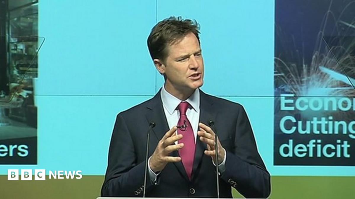 Nick Clegg pledges to protect education spending - BBC News