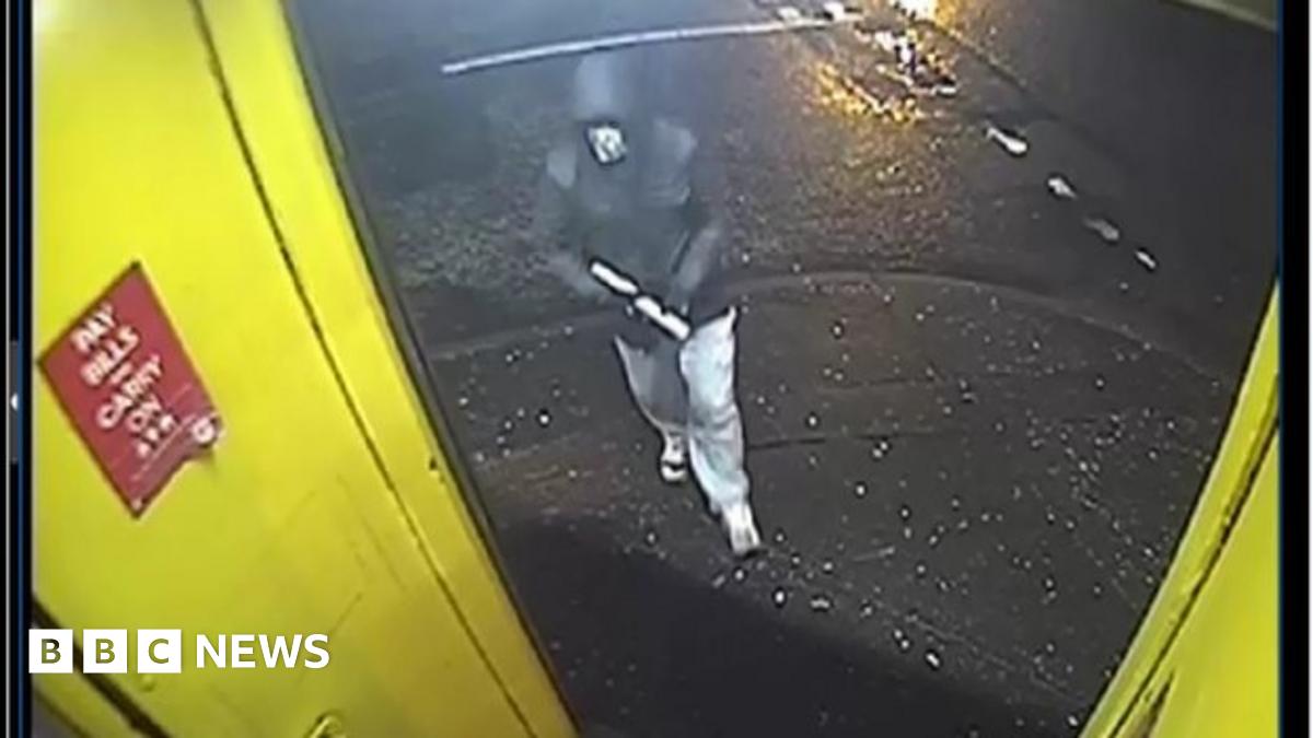 Man jailed for attacking shopkeeper with knife and pipe - BBC News