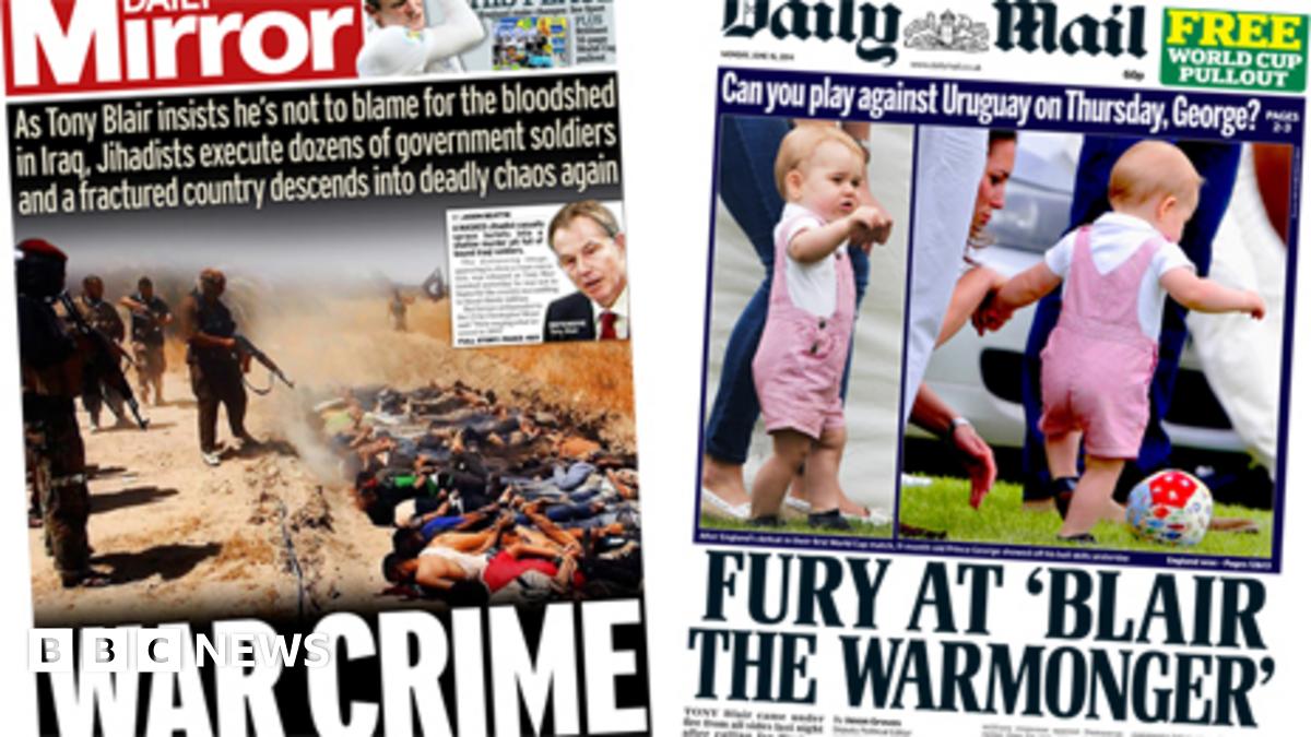 The papers: Pictures of a 'war crime' massacre - BBC News