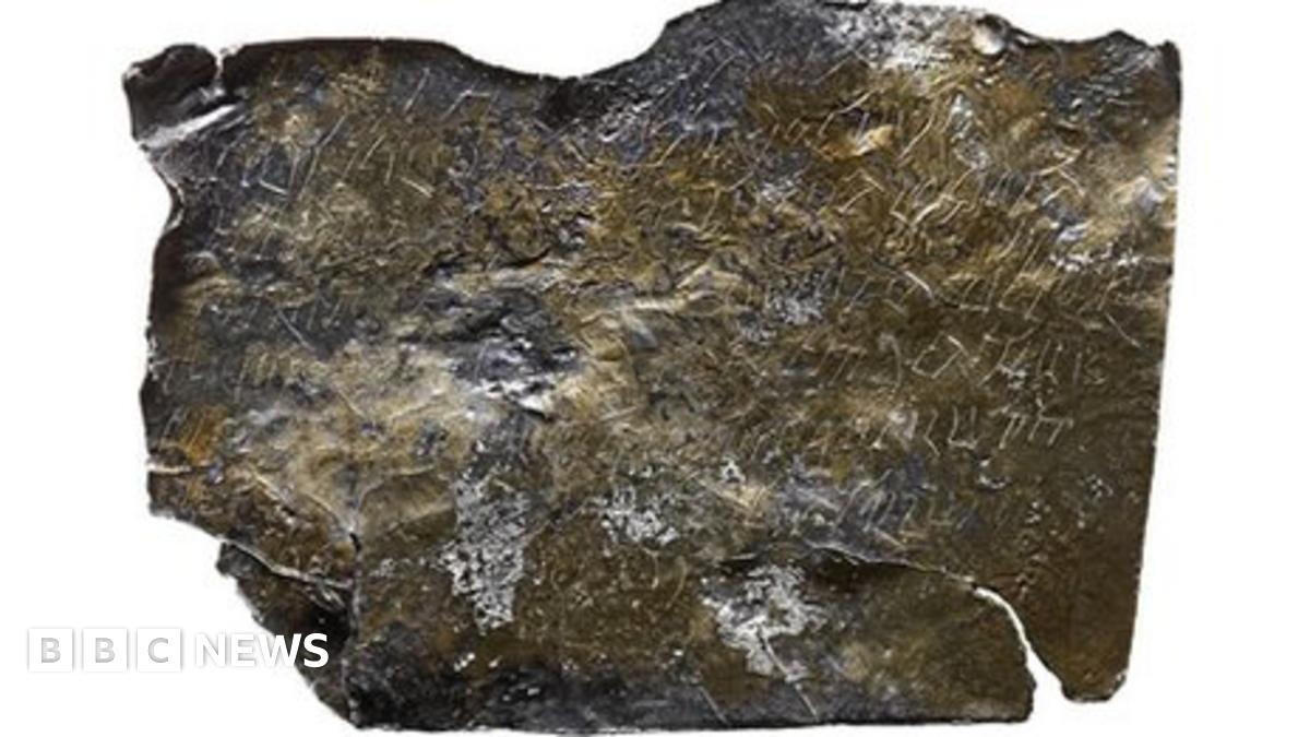 Roman curse tablets from Bath recognised by Unesco - BBC News