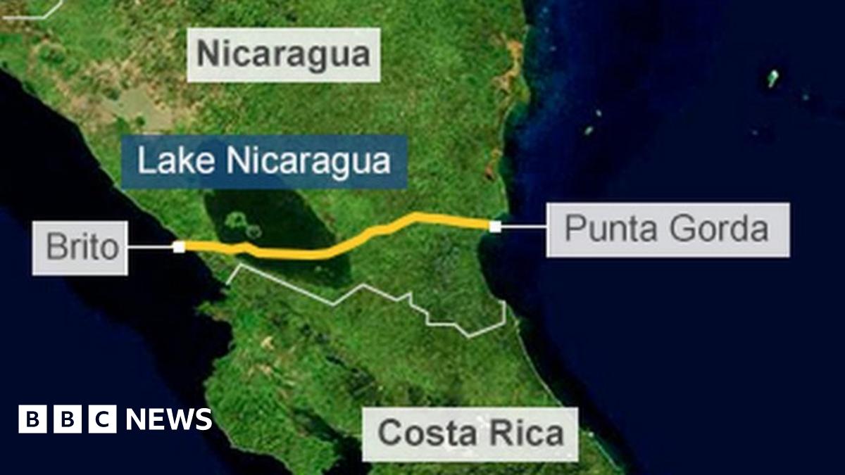 Nicaragua canal route: Atlantic-Pacific link unveiled - BBC News