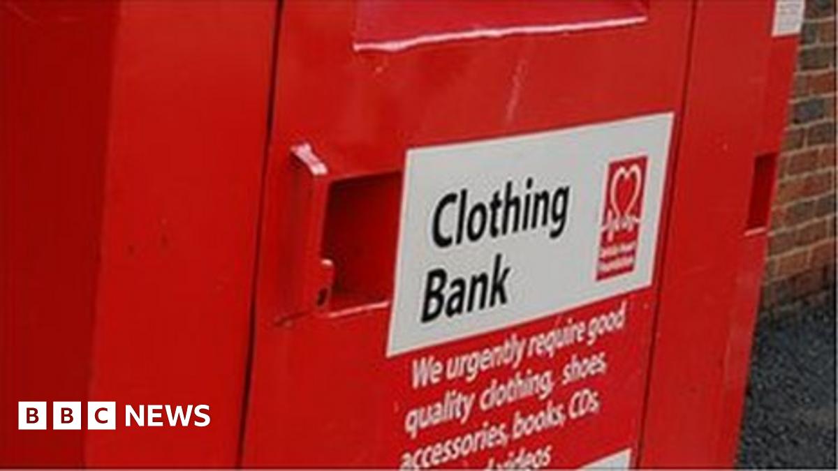 Police probe after seven charity clothes banks raided - BBC News