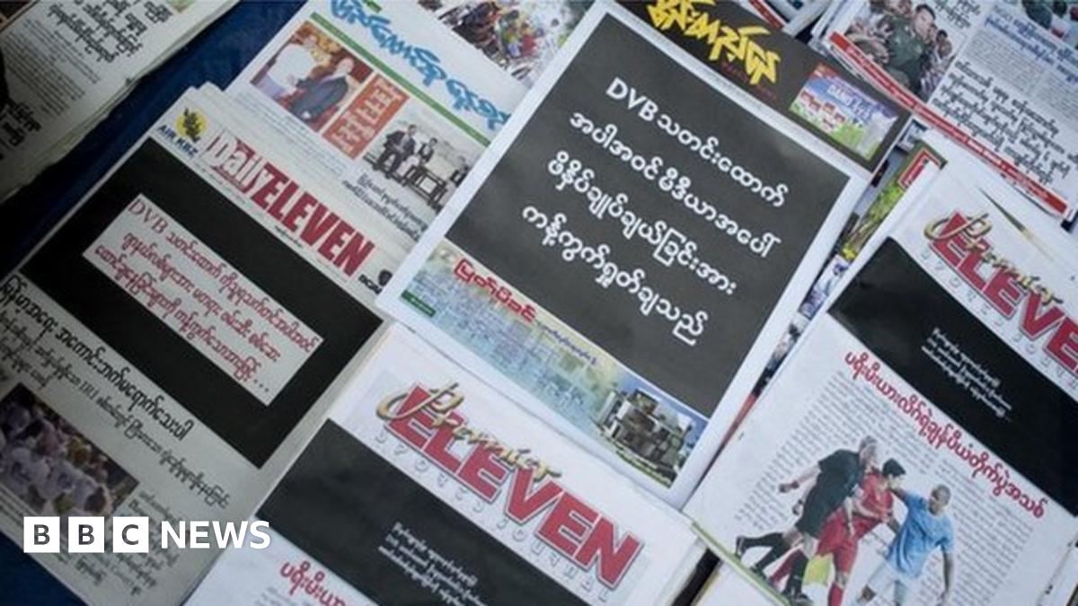 Five reporters in Myanmar sentenced to 10 years in jail - BBC News
