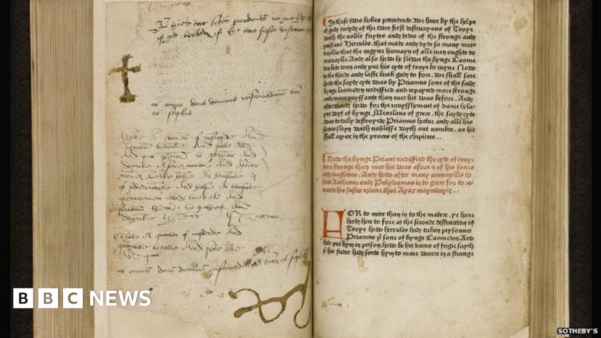 First printed book in English sold for over £1m - BBC News