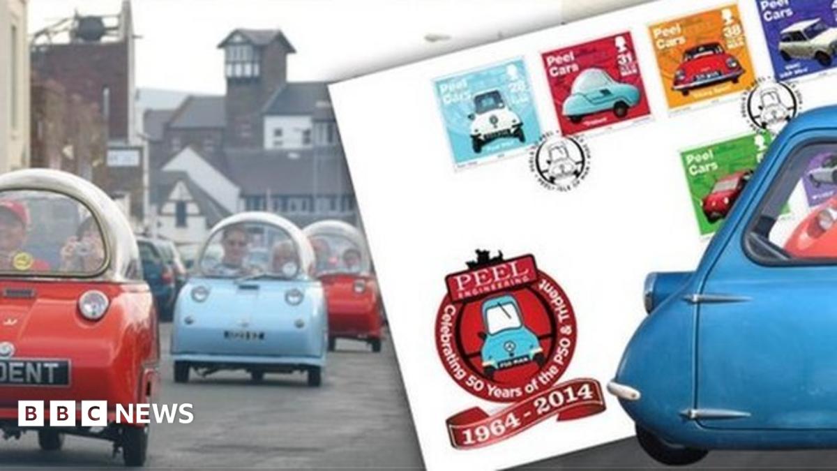 Isle of Man stamps celebrate anniversary Peel P50 car - BBC News