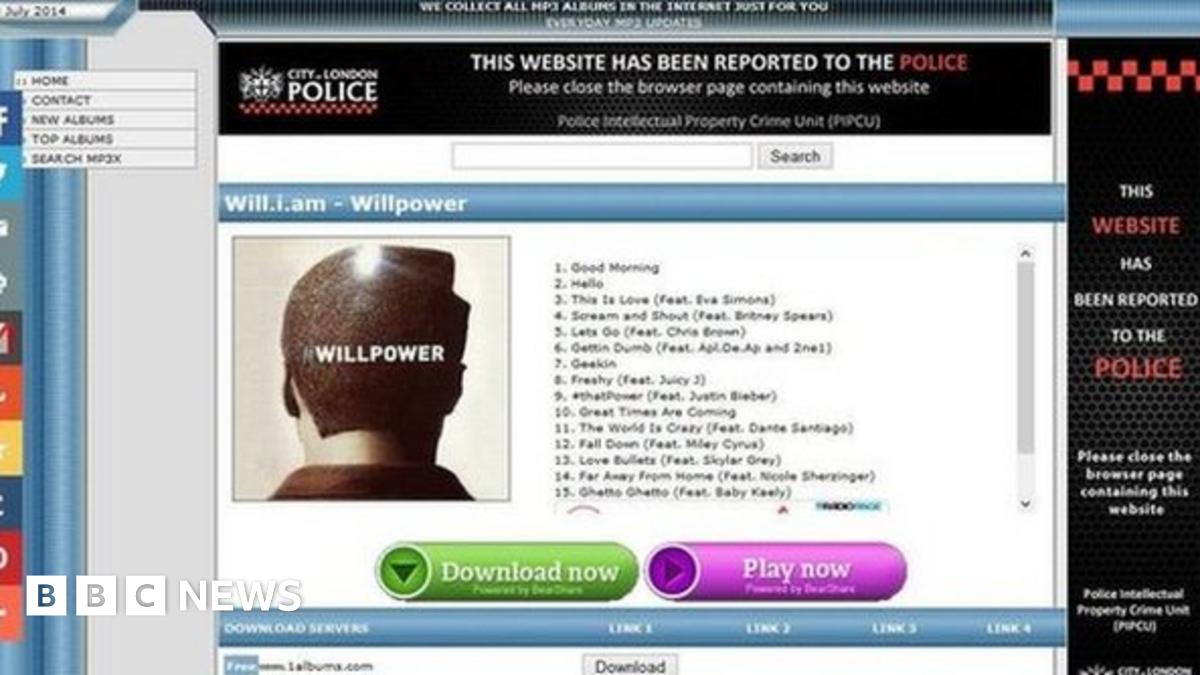 Police placing anti-piracy warning ads on illegal sites - BBC News