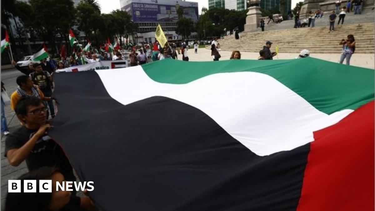 Tower Hamlets mayor raises Palestinian flag over town hall - BBC News