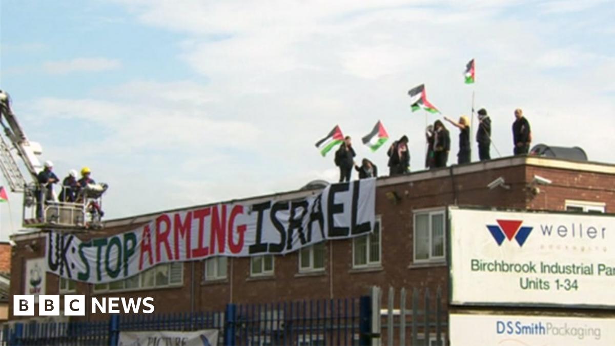 Shenstone factory rooftop protest charges dropped - BBC News