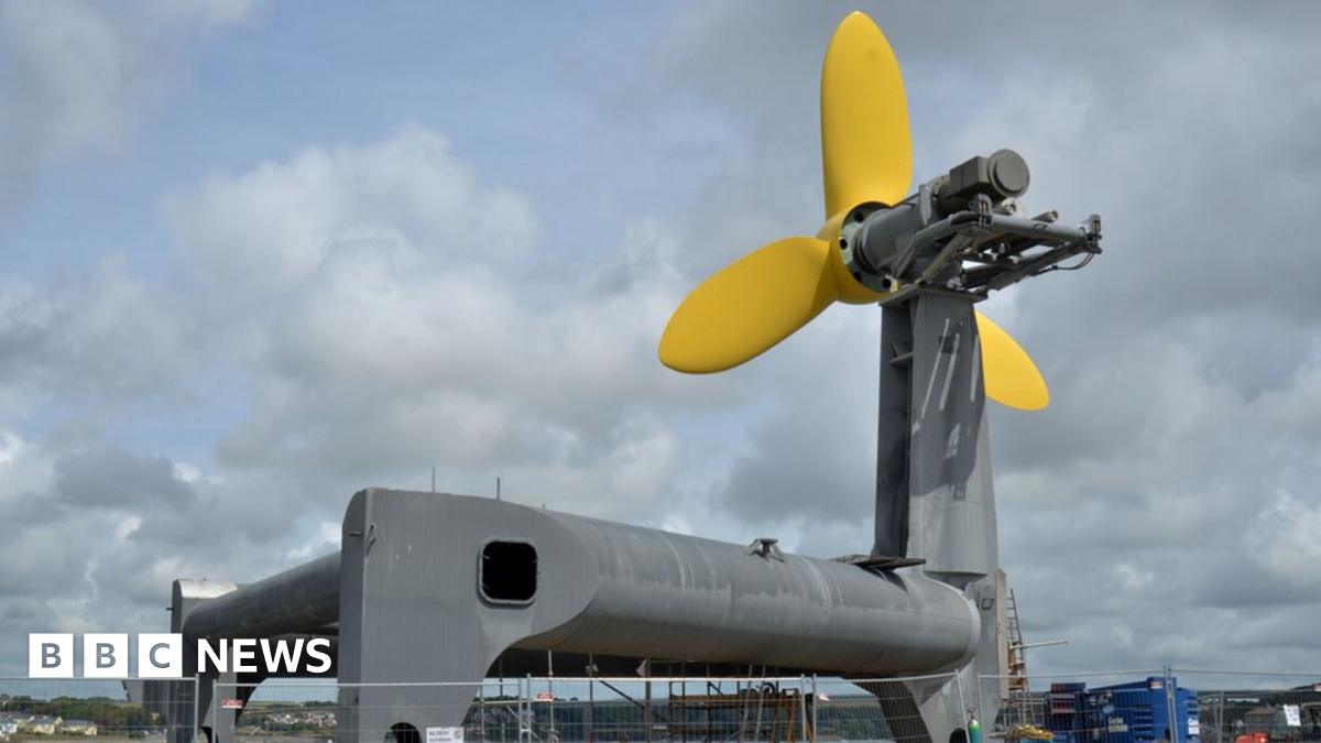 Tidal power generator unveiling hailed as landmark - BBC News