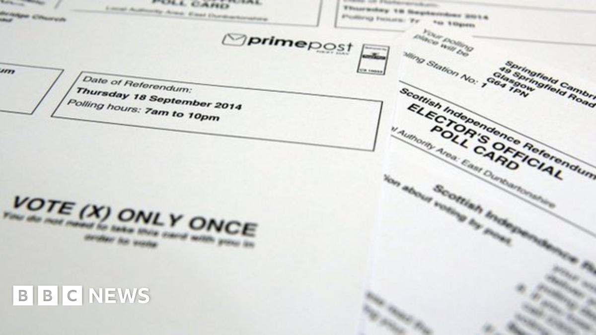 Scottish independence: Postal ballot papers to be sent out - BBC News