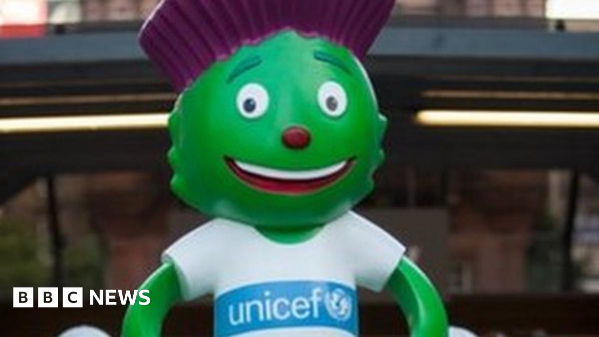 Glasgow 2014 Clyde mascot to be sold for Unicef fund - BBC News