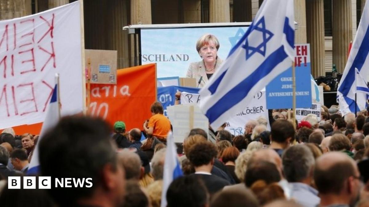 Angela Merkel: Fighting anti-Semitism is German duty - BBC News