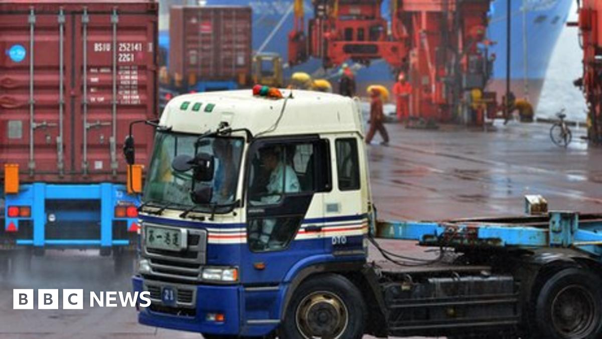 Japan records first trade surplus since 2012 - BBC News