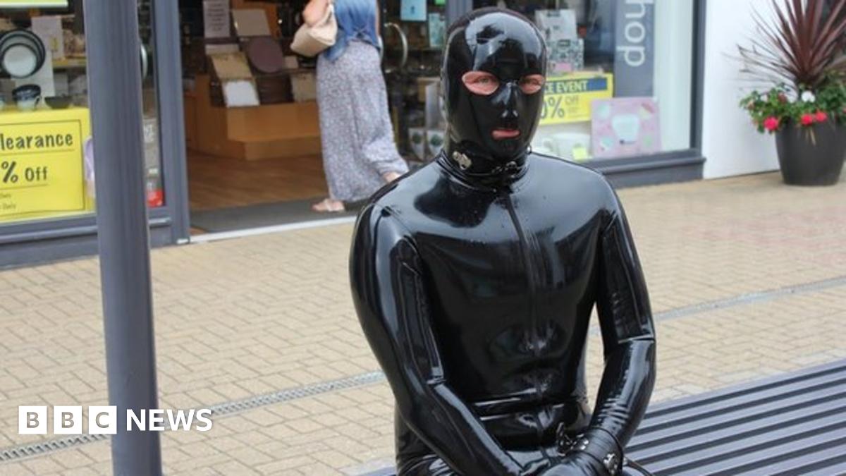 'Gimp Man of Essex' aiming to spark debate while fundraising - BBC News