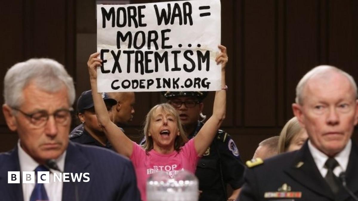 Why protesters Code Pink stay out of jail - BBC News