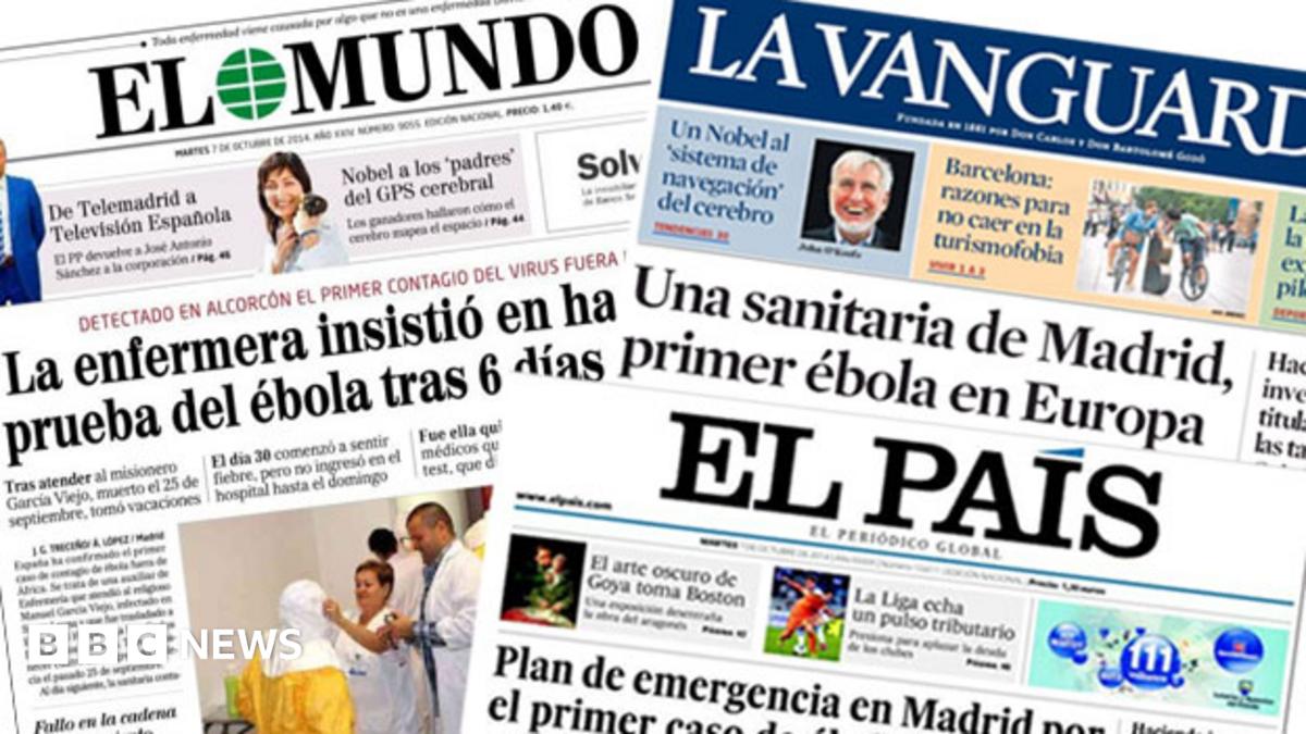 Spanish Ebola case: Press questions government - BBC News