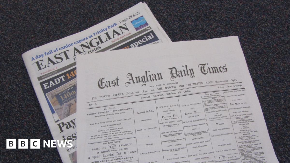 East Anglian Daily Times: Reprint marks 140th anniversary - BBC News