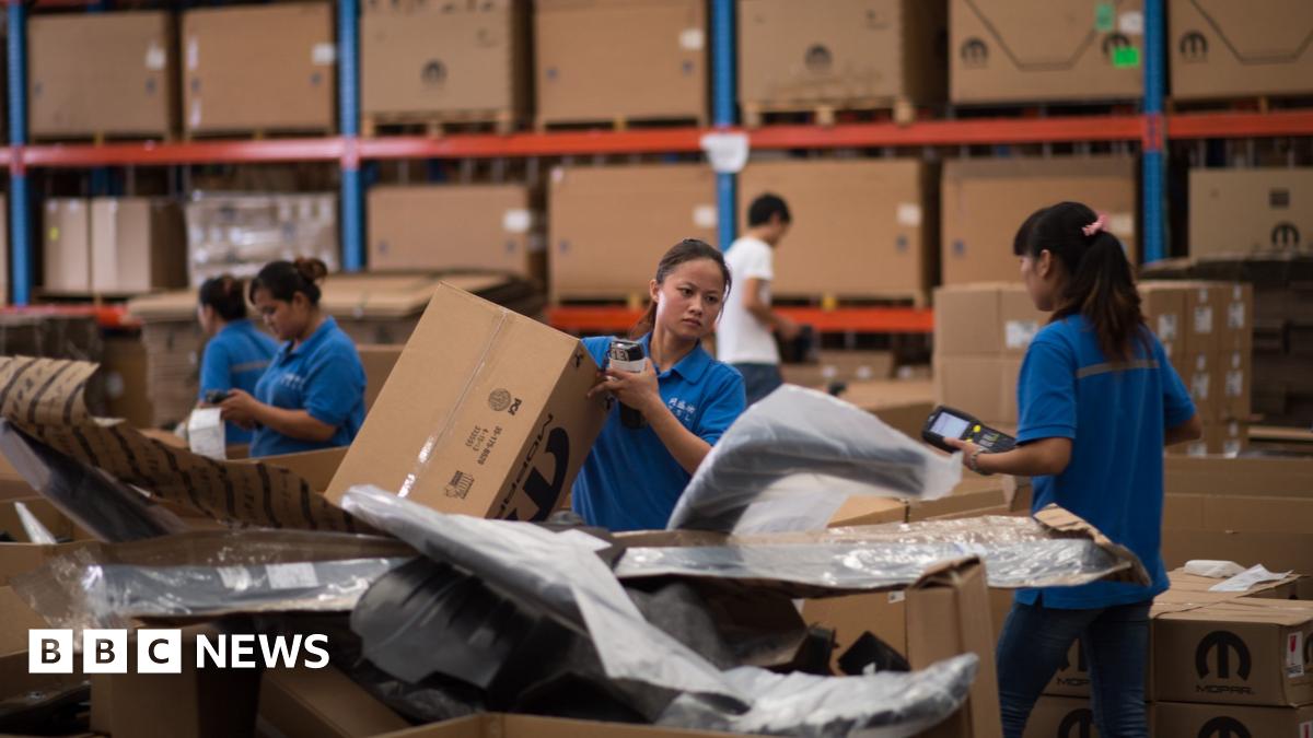 China's exports fall 6.2% in April against a forecast rise - BBC News