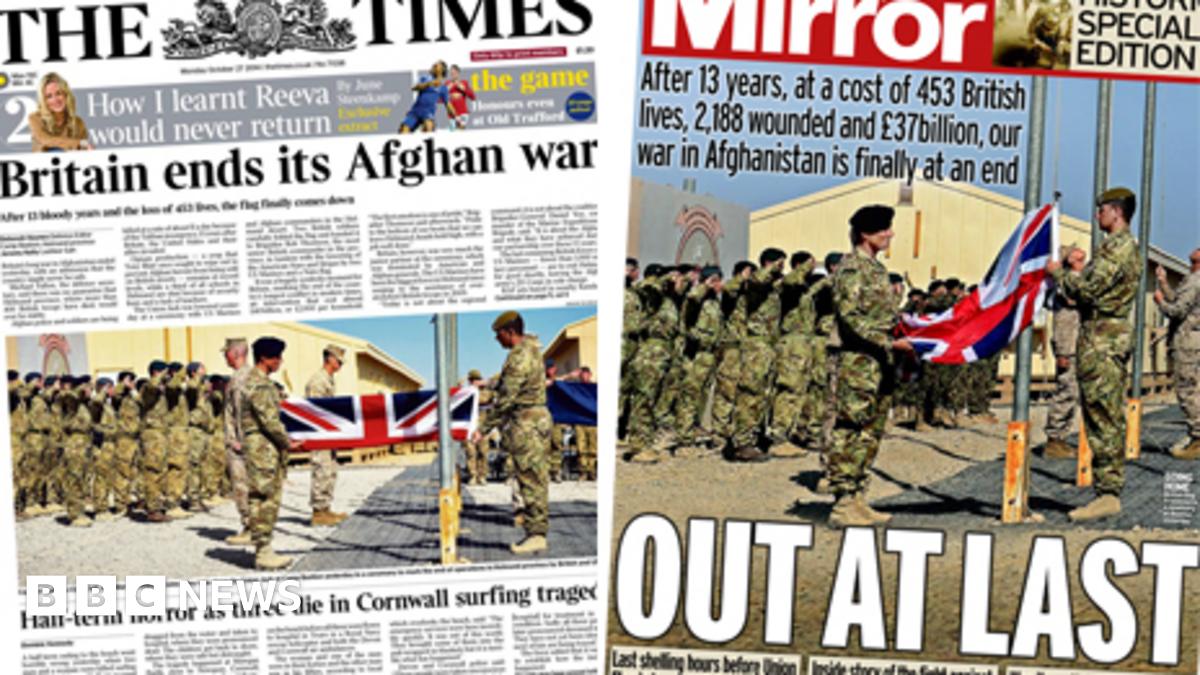 The newspaper headlines: The end of the 'long war' - BBC News