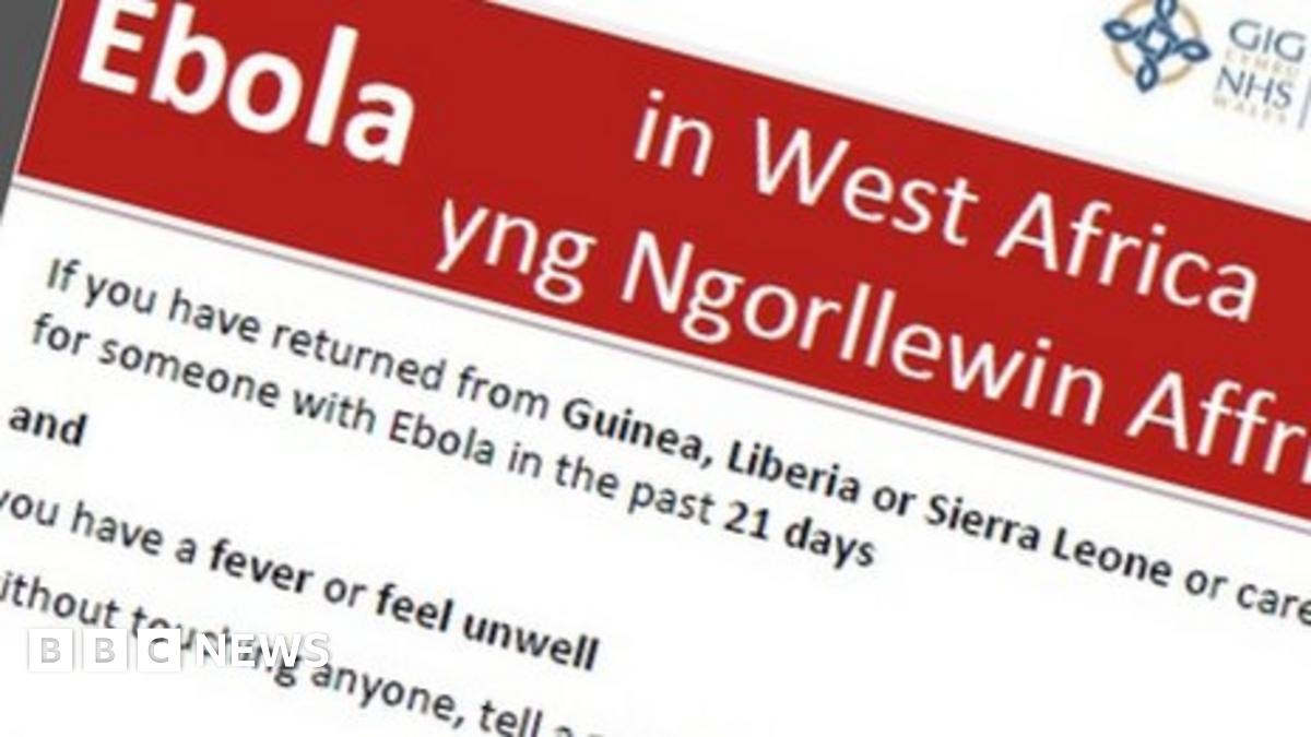 Ebola warning posters sent to Welsh GPs and hospitals - BBC News