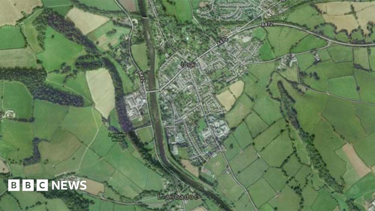 Usk murder: Man held after 78-year-old woman's body found - BBC News