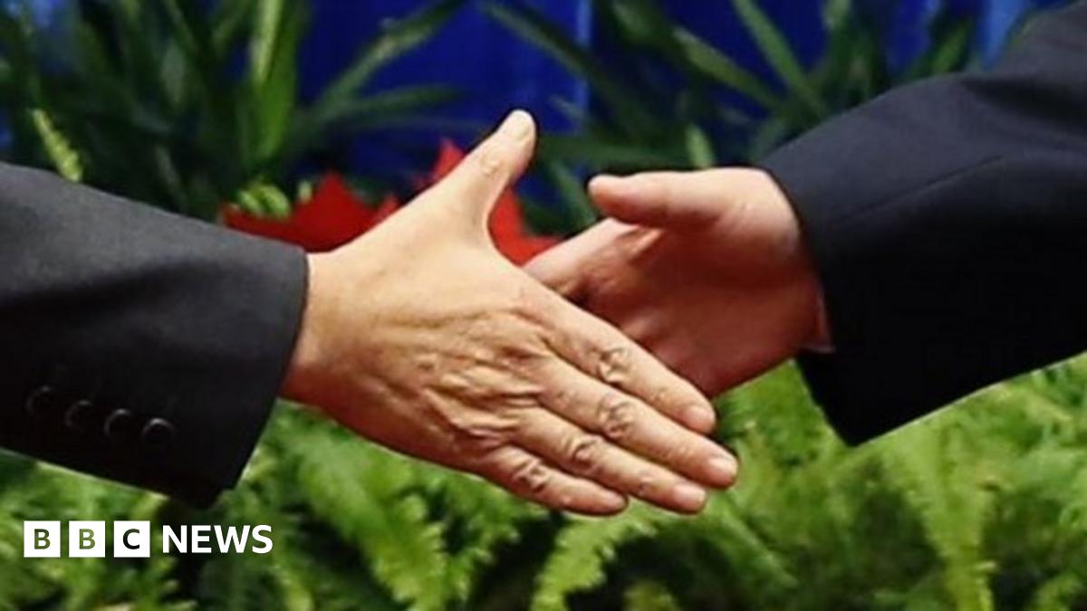 In pictures: World leaders and awkward handshakes - BBC News