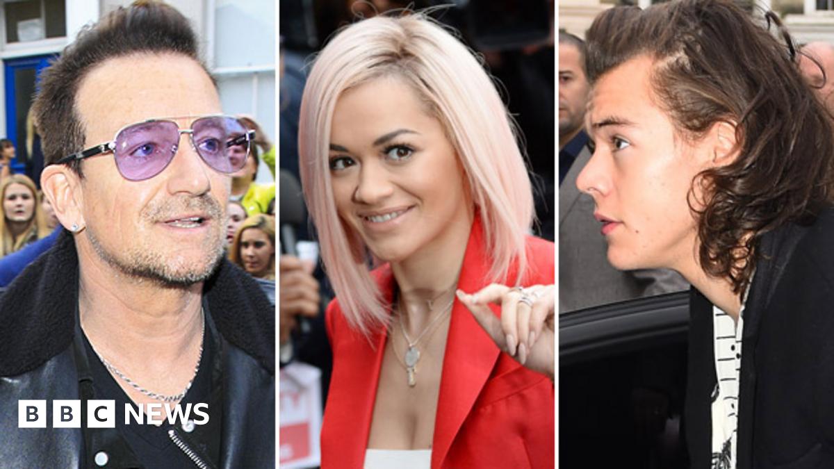 Band Aid 30: Stars unite for recording session - BBC News