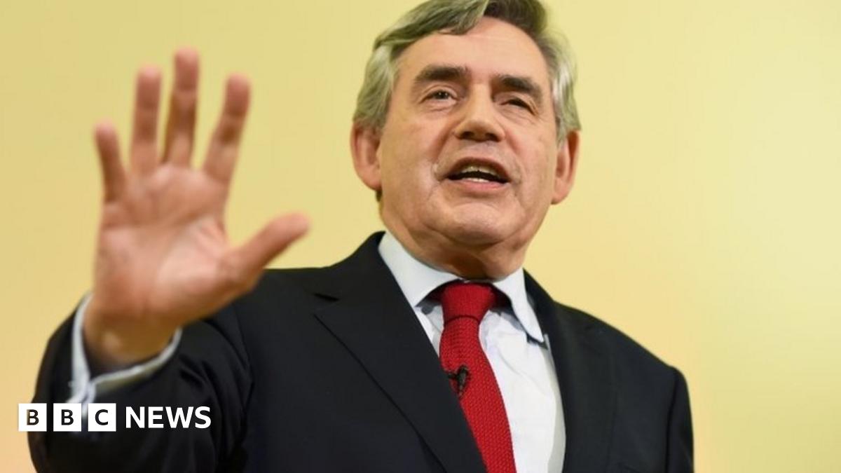Gordon Brown 'to stand down' as MP at general election - BBC News