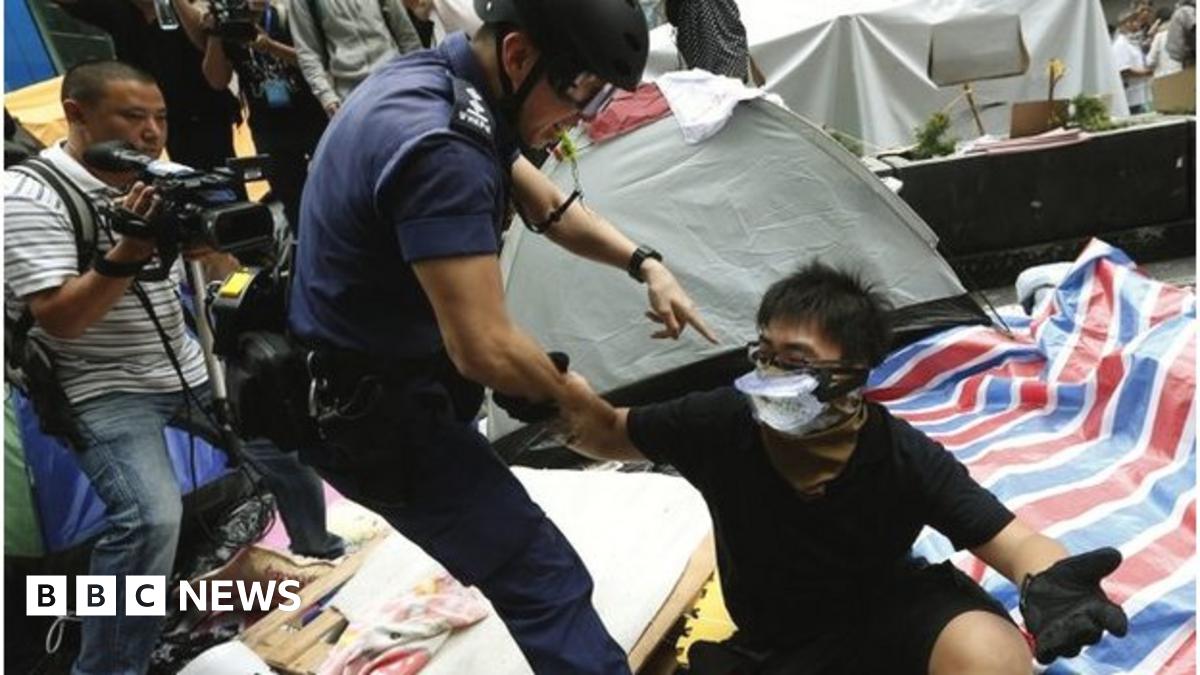 Hong Kong protest leaders among 116 arrested in crackdown - BBC News