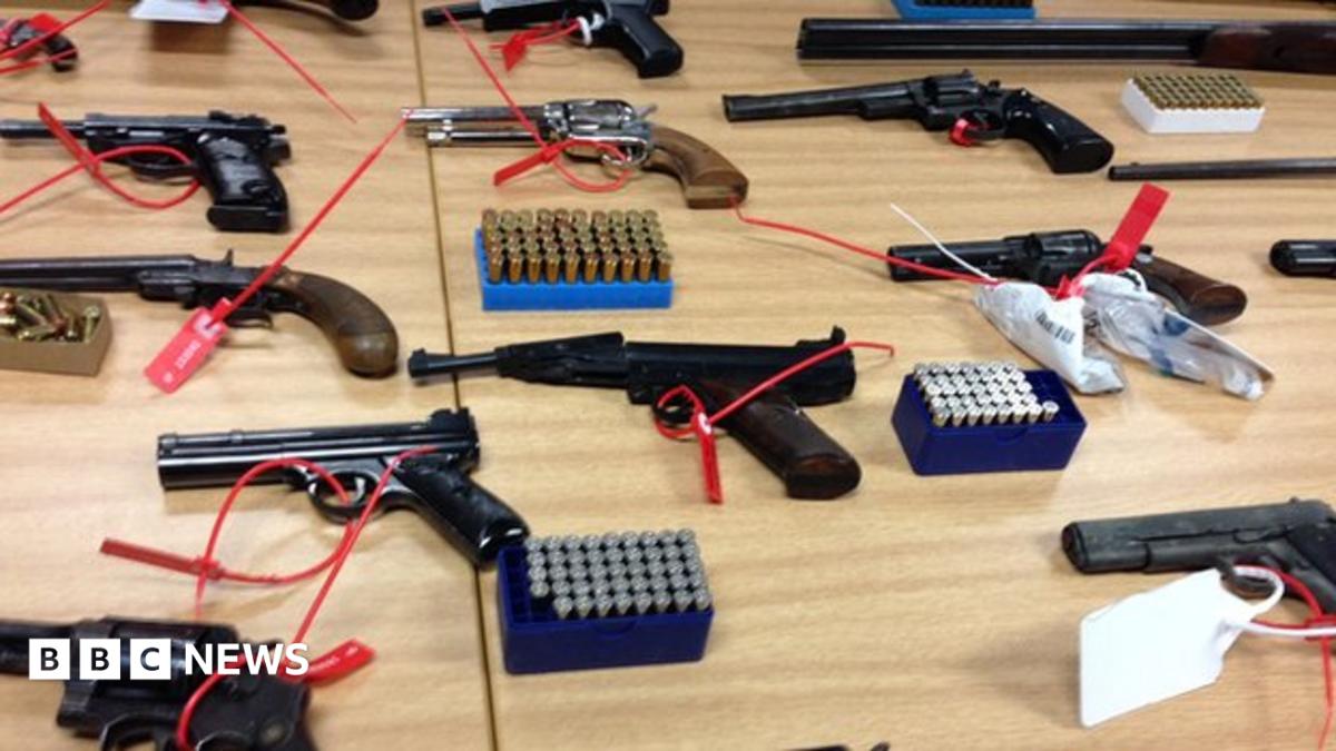 Shotguns and rifles handed in during gun surrender on Merseyside - BBC News