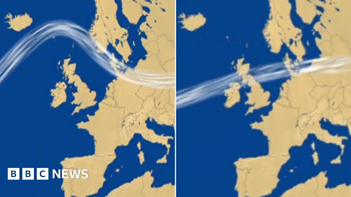 Ups and downs: Riding the jet steam rollercoaster - BBC News