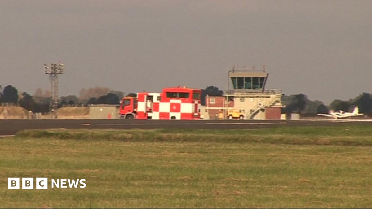 Former North Yorkshire RAF base reopens as airport - BBC News