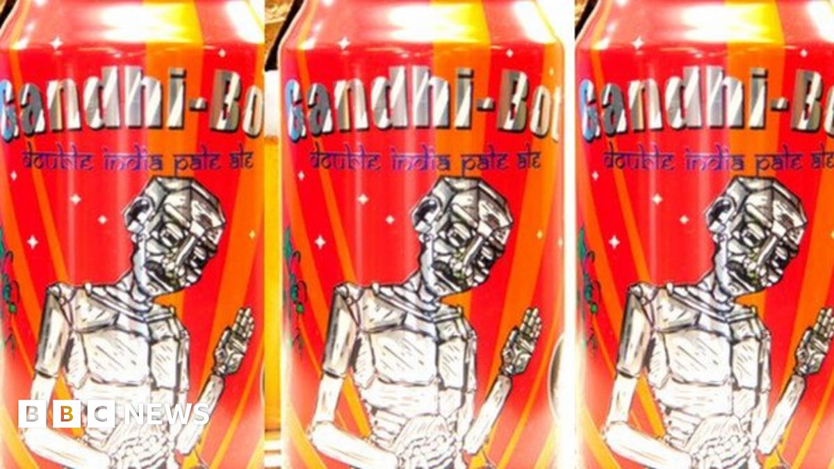 Brewery apology over Gandhi beer can - BBC News