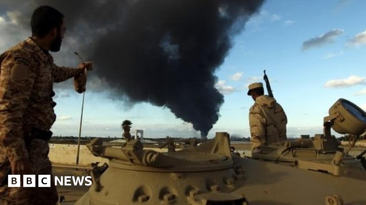 Greek oil tanker bombed in Libyan port of Derna - BBC News