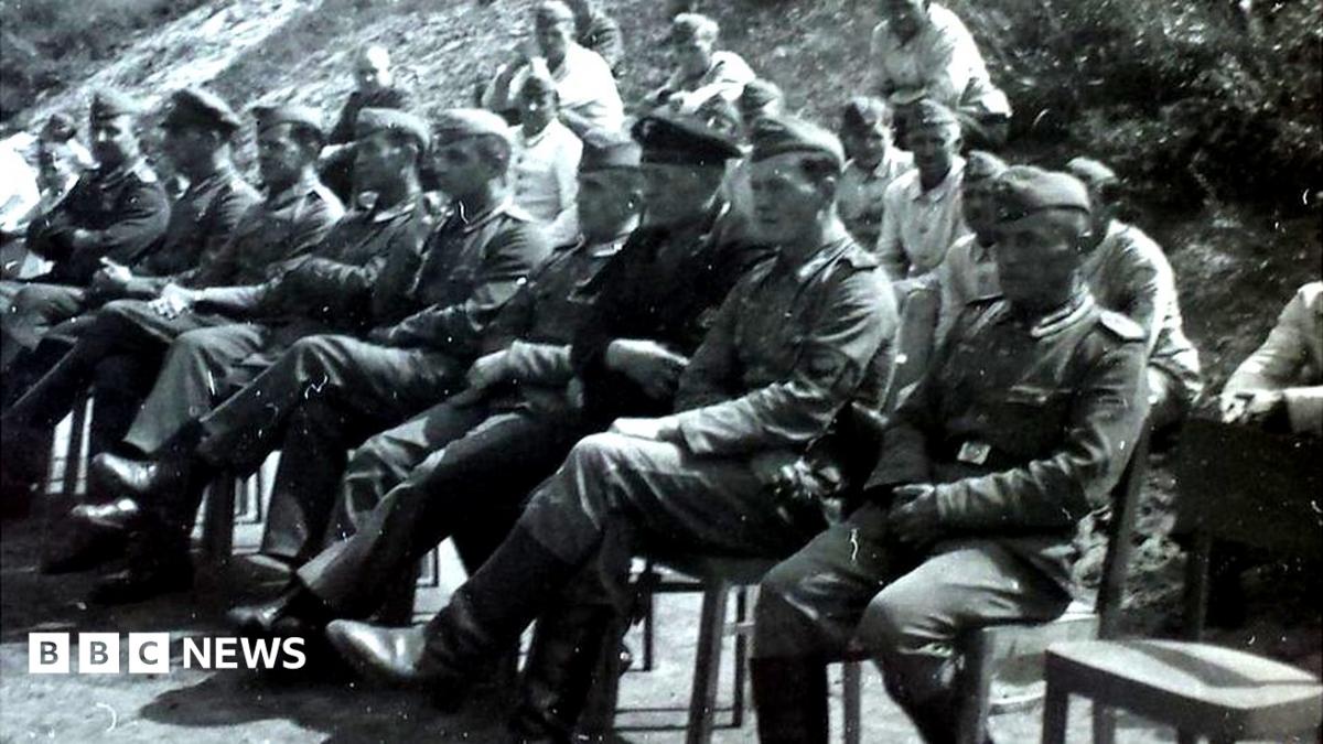 WWII: German camera captures Nazi troops at rest - BBC News