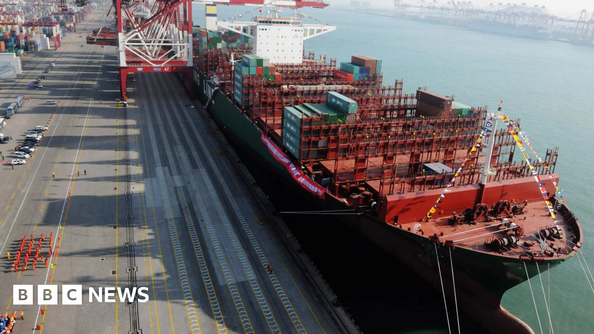 The world's biggest ship - for 53 days - BBC News