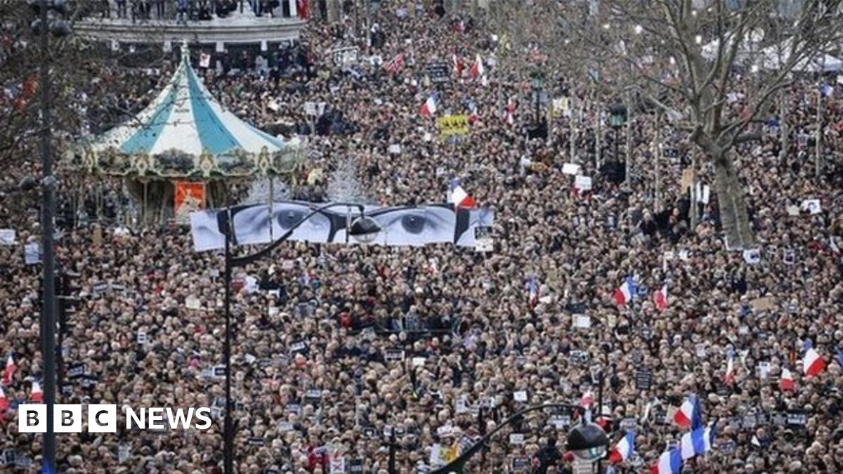 China media: Charlie Hebdo march - BBC News