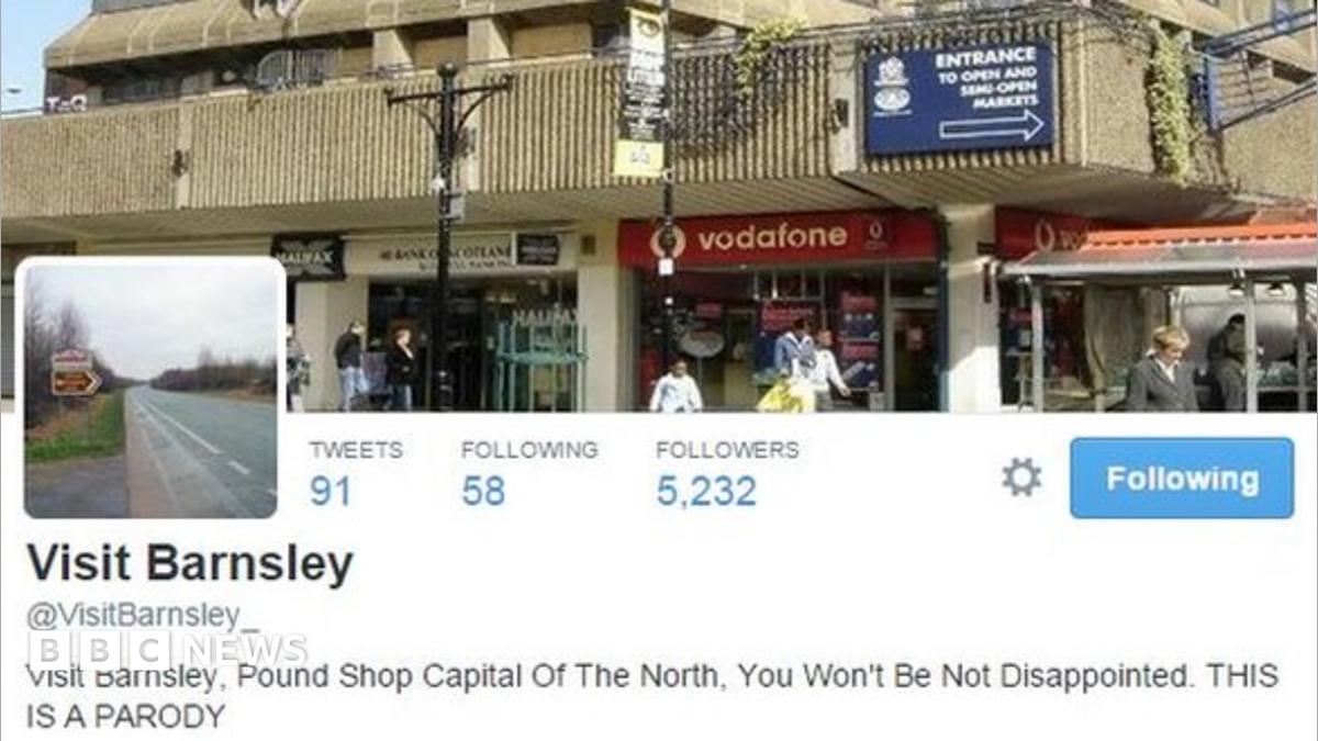 Visit Barnsley Twitter parody boost for tourism - BBC News