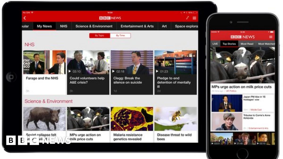 BBC News app revamp offers personalised coverage - BBC News