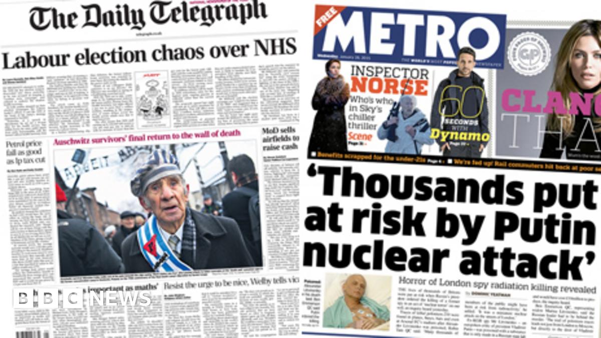 Newspaper headlines: Miliband in spotlight and 'nuclear terrorism ...