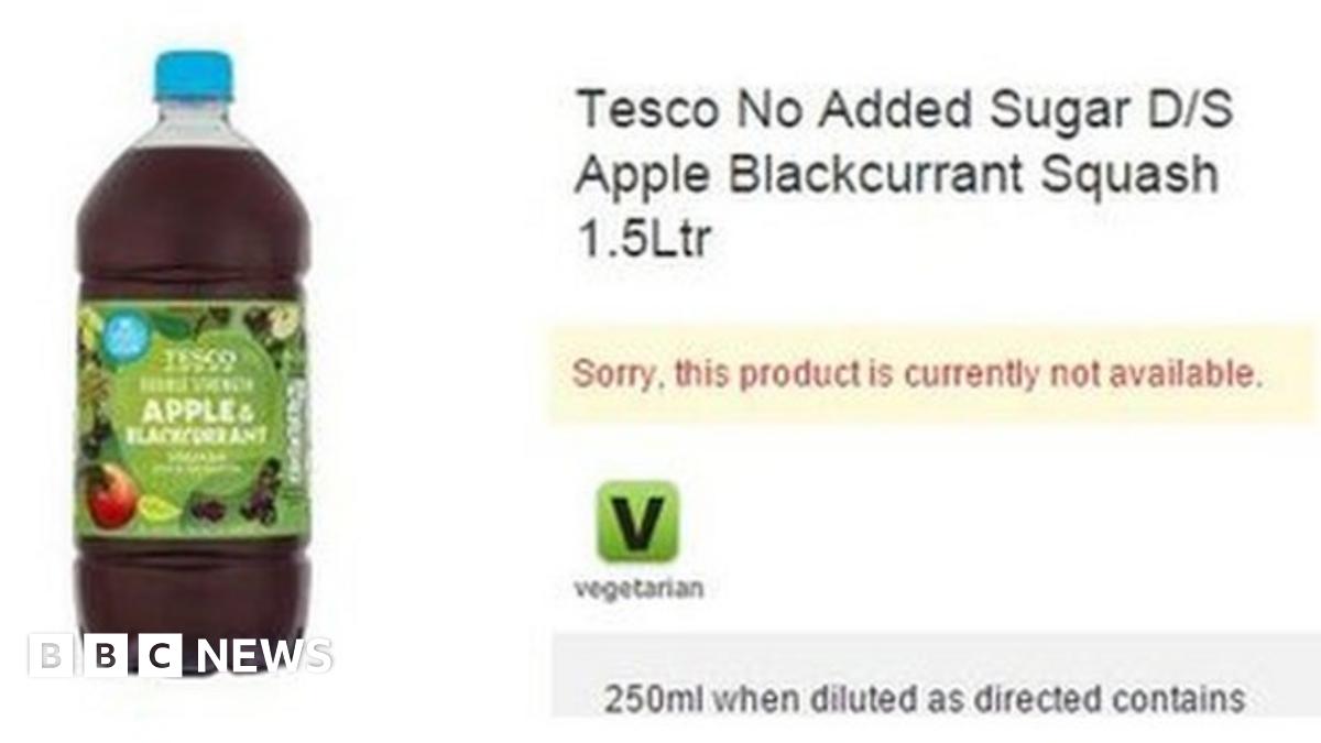 Tesco recalls 'foul smelling' squash - BBC News