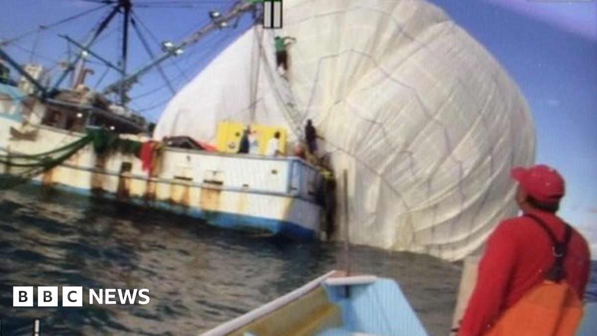 Two Eagles gas balloon completes record Pacific crossing - BBC News
