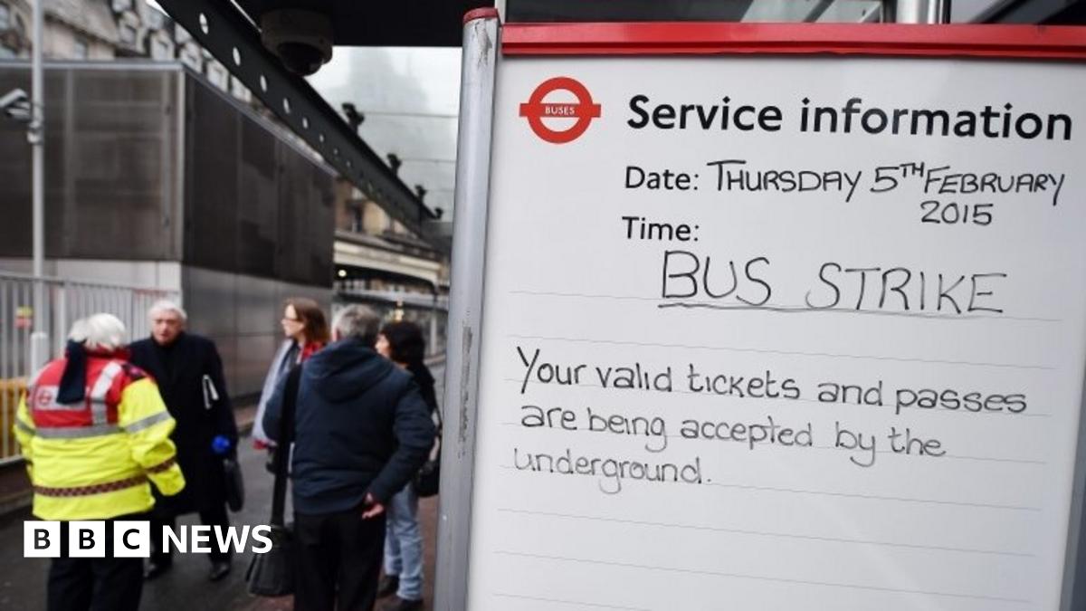 London bus strike: Staff walk out over pay differences - BBC News